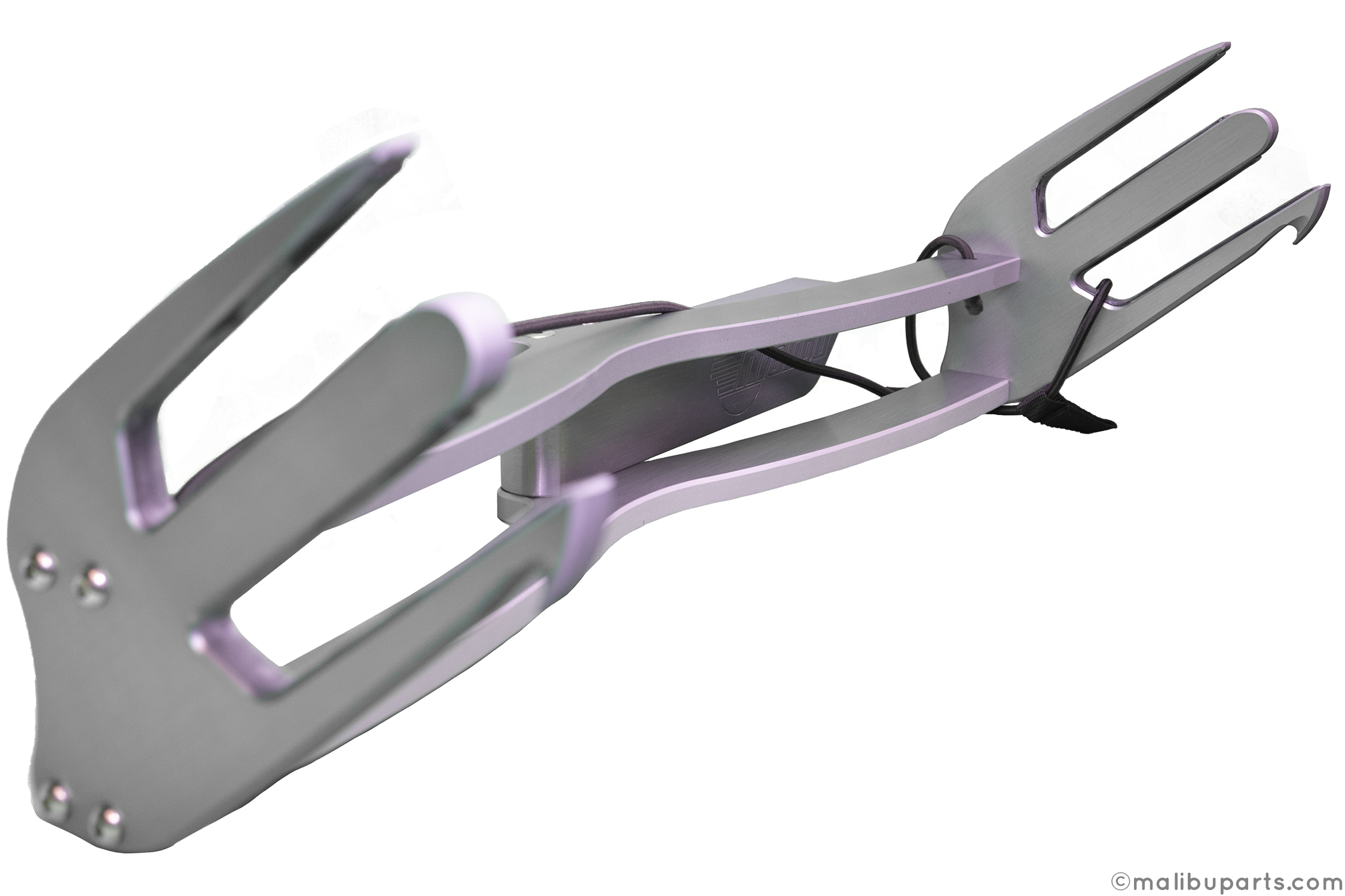 Malibu Waterski Rack | Anodized Grey Aluminum | Holds 2 Skis | Includes ...