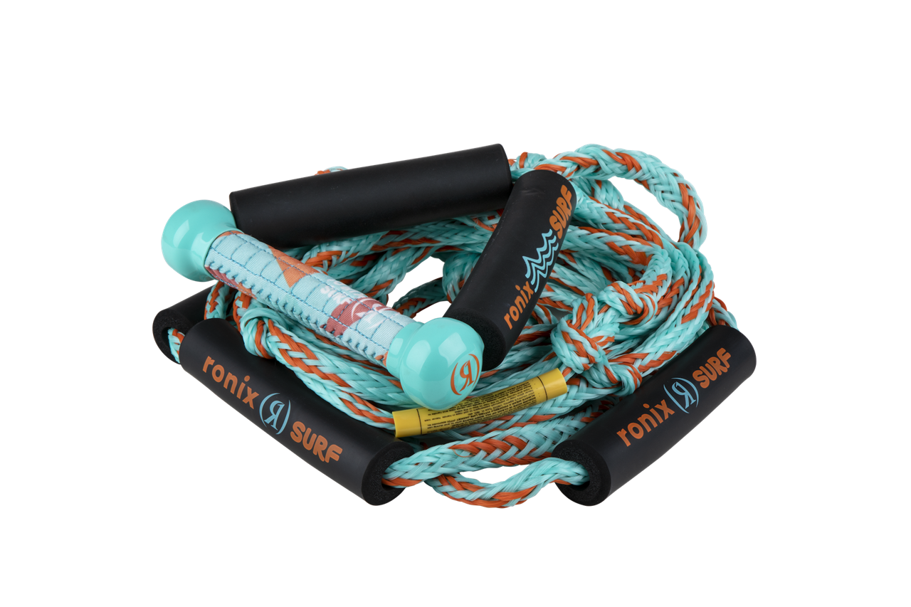 2025 Ronix Kid's Surf Rope | 60ft | 3mm Thick Foam | 8" Tacky Grip | 1 ...