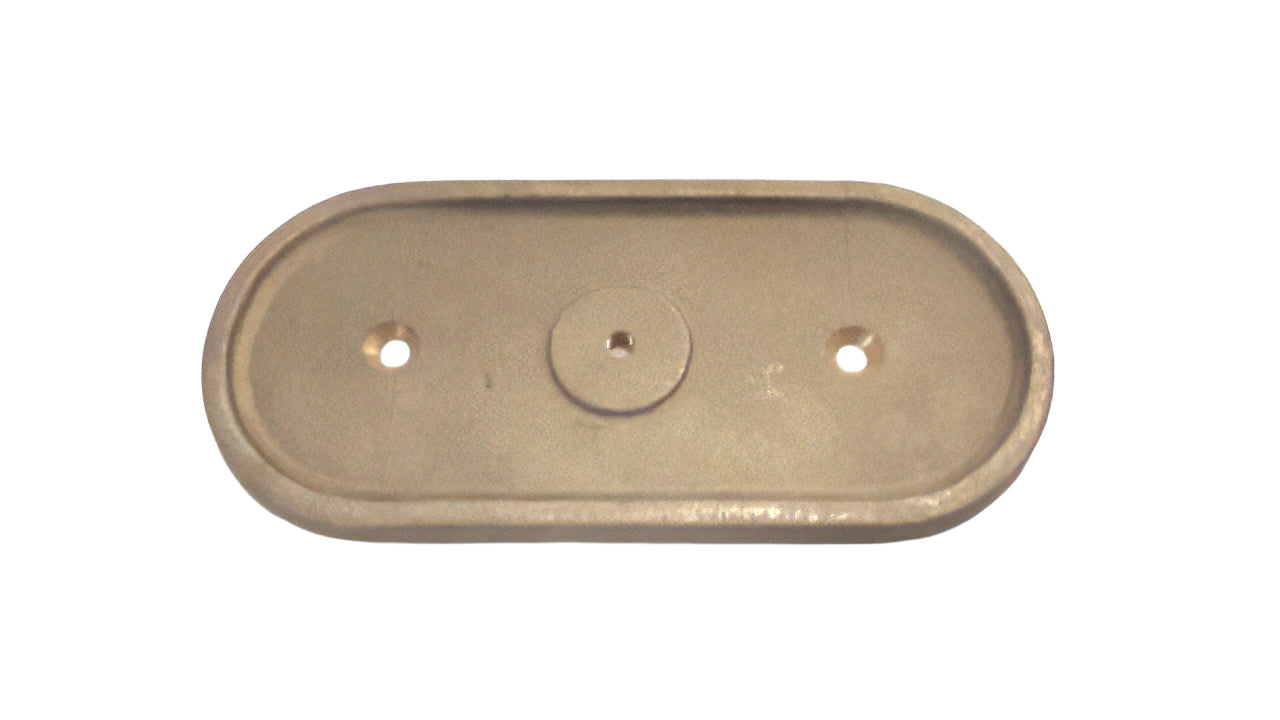 Sacrificial Anode Backing Plate | OVAL | Brass