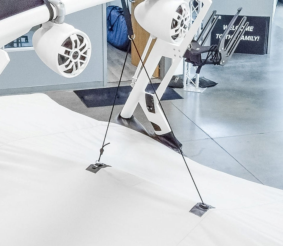 Adjustable Tower Anti-Pooling System for Boat Cover