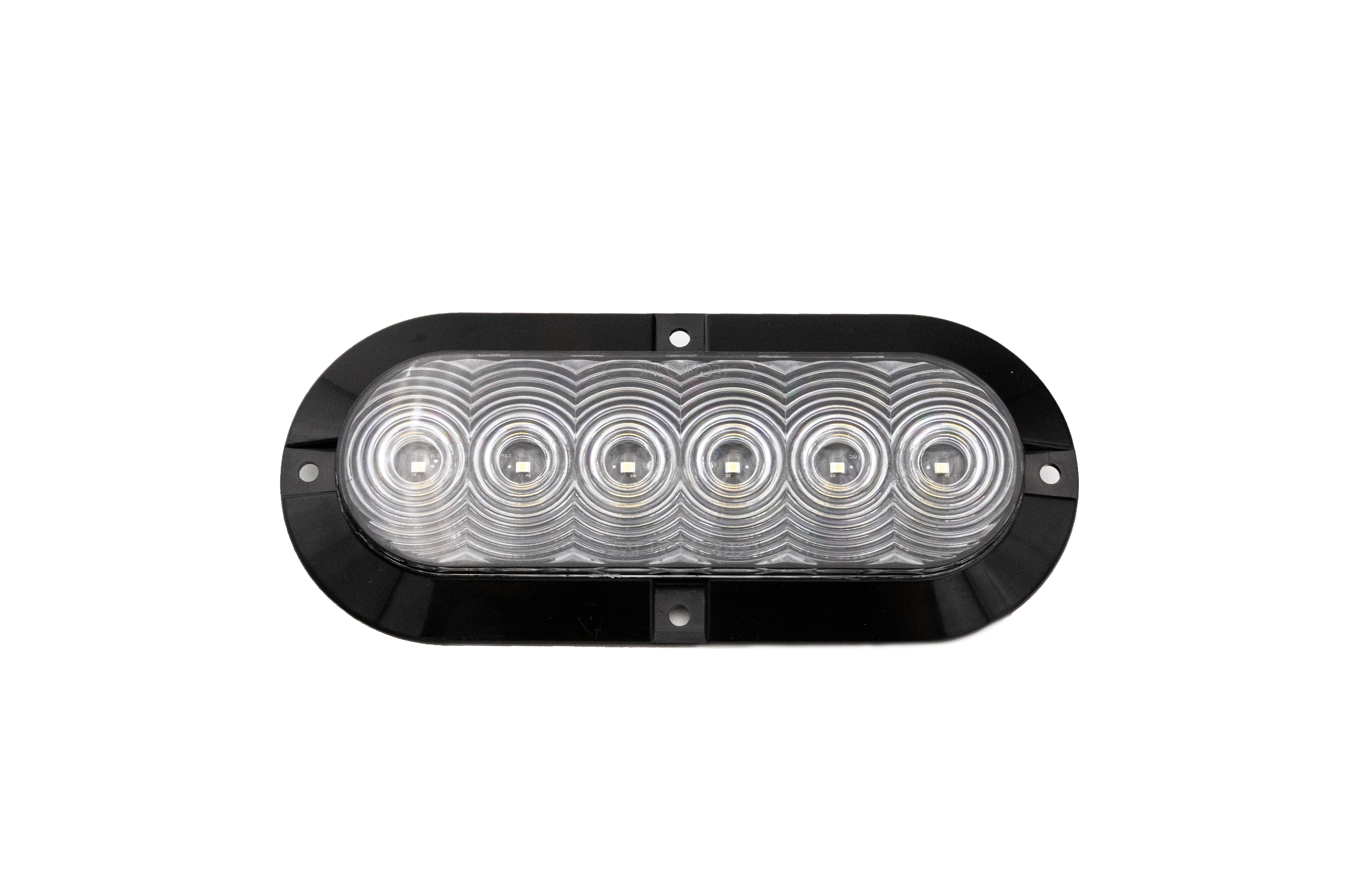 Light, Oval, Reverse, Clear Lens, White LED